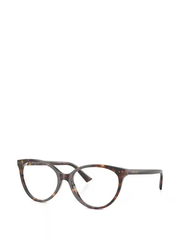 JIMMY CHOO Havana Frame Eyeglasses - Brown