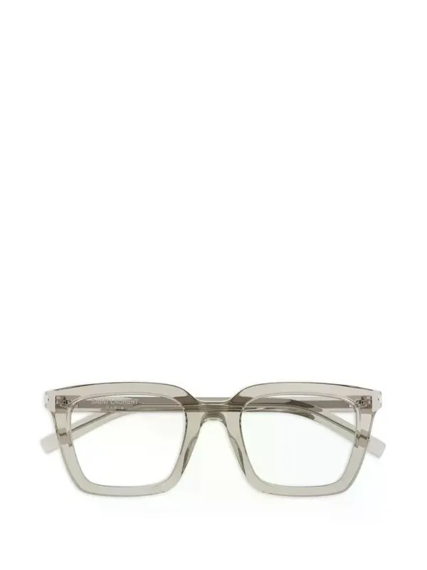 Saint Laurent Square-frame Eyeglasses - Grey