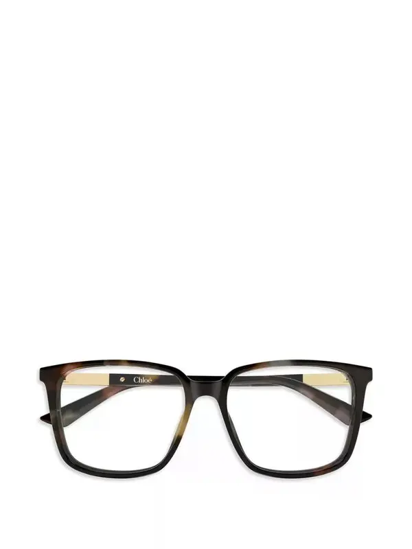 Chloé Geometric Eyeglasses - Brown