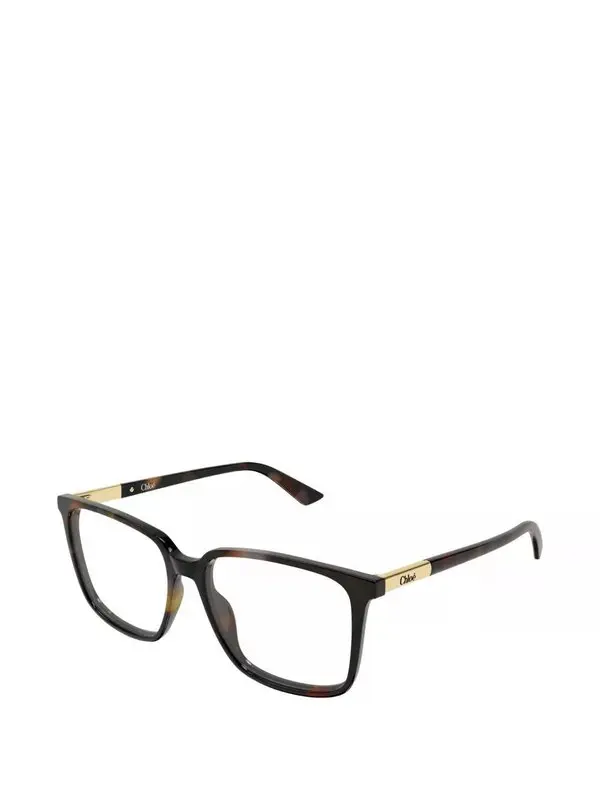 Chloé Geometric Eyeglasses - Brown