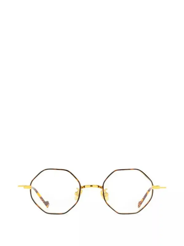 EYEPETIZER Yosemite Geometric-frame Eyeglasses - Brown