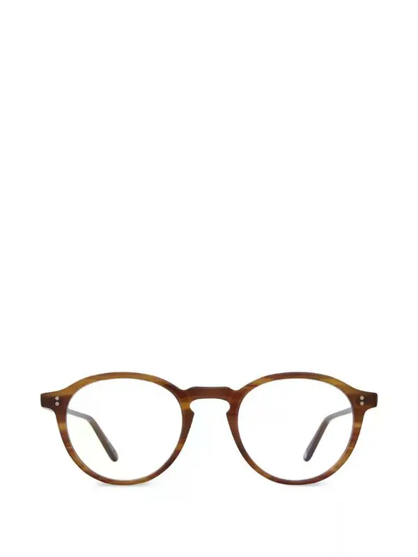 Garrett Leight Stanton Round-frame Glasses - Brown