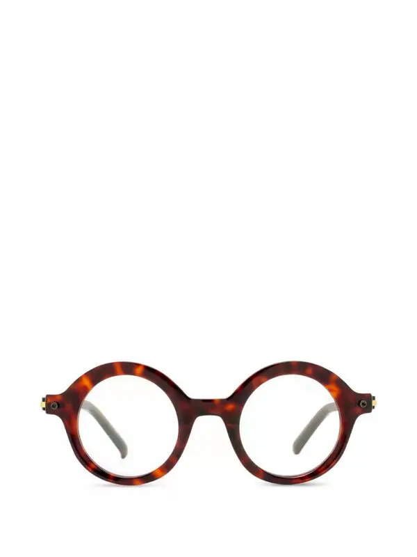 Yohji Yamamoto Round-frame Eyeglasses - Brown