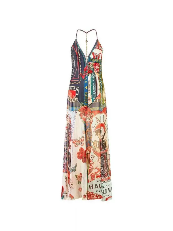Camilla Silk Maxi Dress - Neutrals