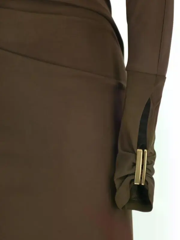 Max Mara Draped-waist Midi Dress