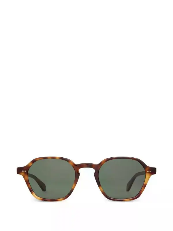 Garrett Leight Temescal Geometric-frame Sunglasses - Brown