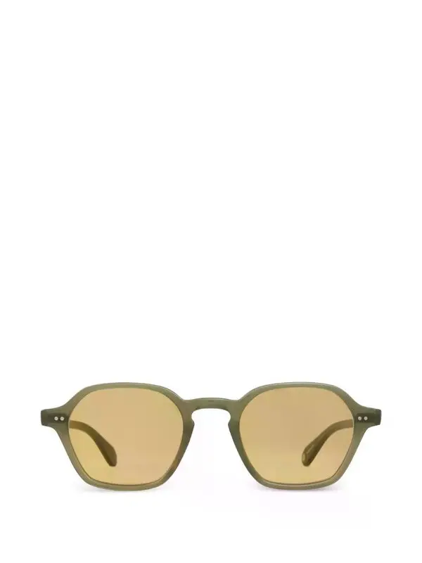 Garrett Leight Temescal Geometric Sunglasses - Green