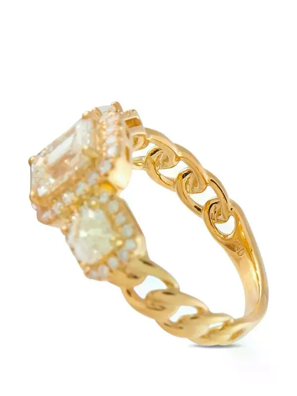 LB EXCLUSIVE 18k Yellow Diamond Ring - Gold