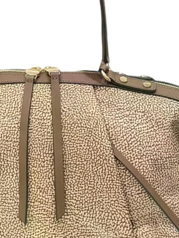 Borbonese Frame Printed Tote Bag - Neutrals