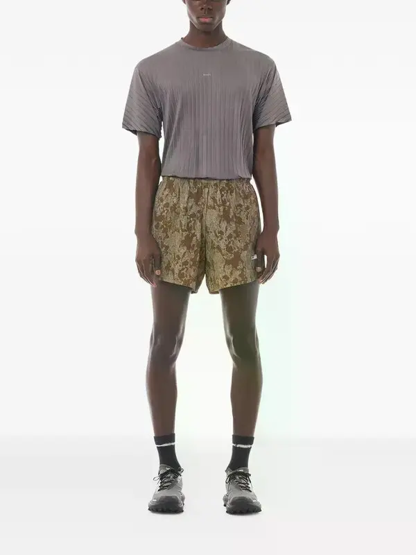 Satisfy Space-o™ 5" Perforated Drawstring Shorts - Brown