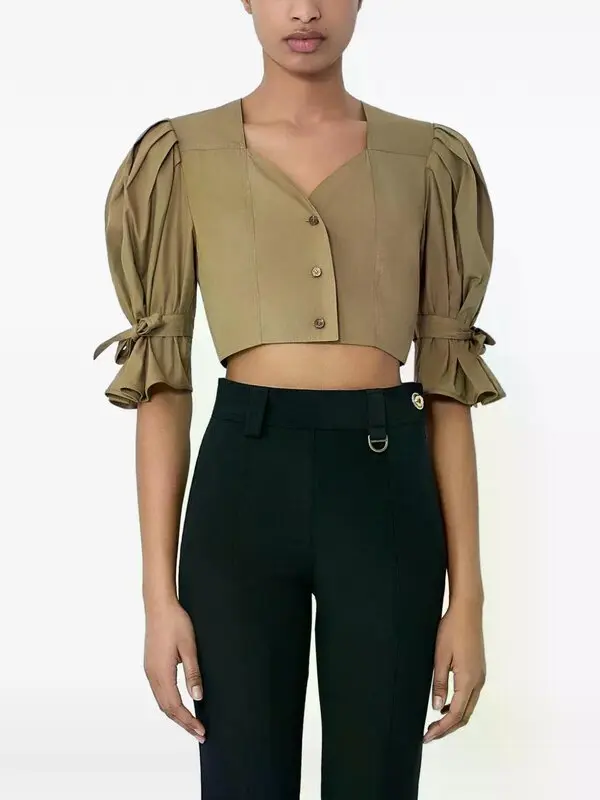Chloé Buttoned Cropped Shirt