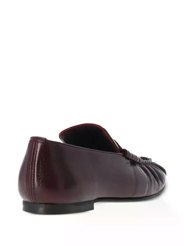 ALOHAS Aven Pleated Loafers - Red