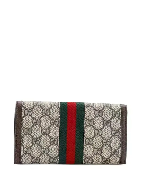Gucci Ophidia Continental Wallet Gg Coated Canvas Small Wallets