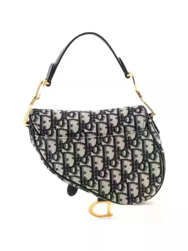 Dior Saddle Handbag Oblique Canvas Mini Shoulder Bag - Blue