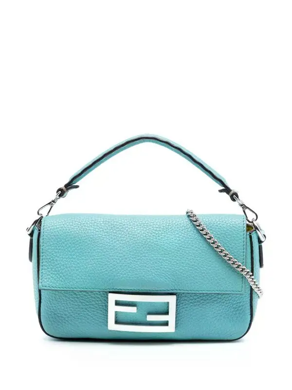 Fendi Leather Baguette Satchel