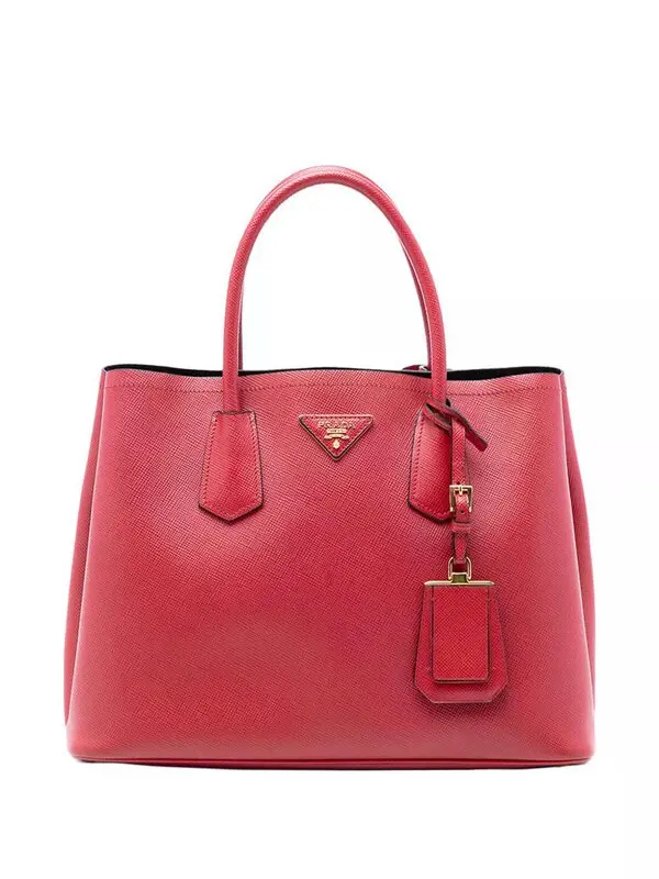 Prada Medium Saffiano Cuir Double Satchel