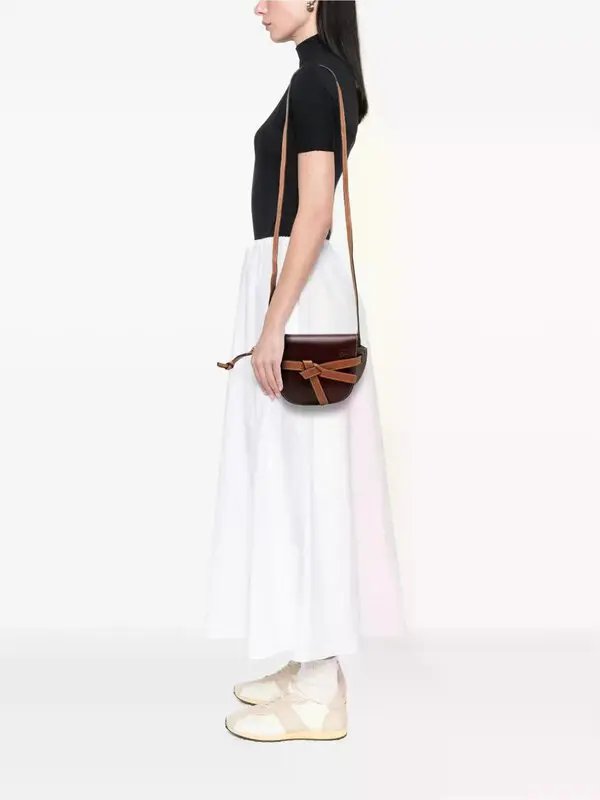 Loewe Mini Leather Gate Crossbody Bag - Red