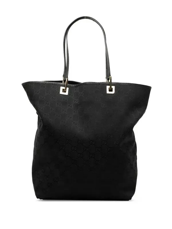 Gucci Gg Canvas Tote Bag - Black