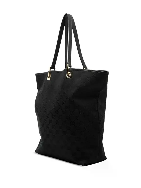 Gucci Gg Canvas Tote Bag - Black