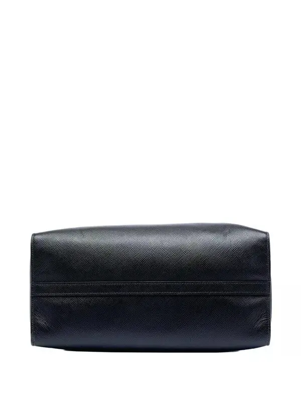 Prada Saffiano Cuir Monochrome Satchel - Black