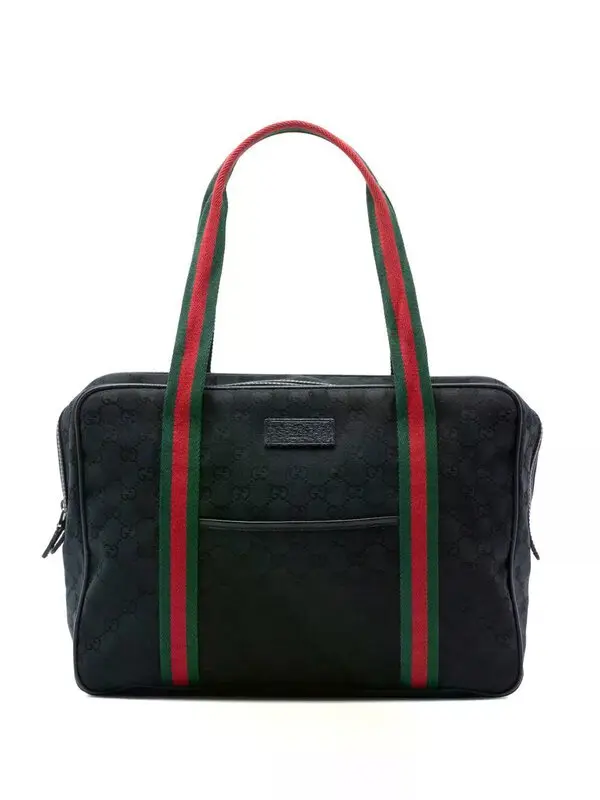 Gucci Gg Canvas Web Business Bag