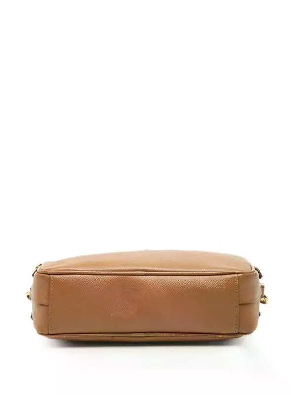 Prada Mini Saffiano Double Zip Crossbody Bag