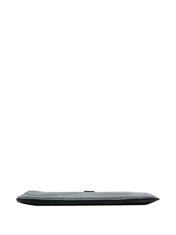Saint Laurent 2019 Croc Embossed Monogram Clutch