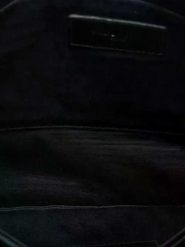 Saint Laurent 2019 Croc Embossed Monogram Clutch