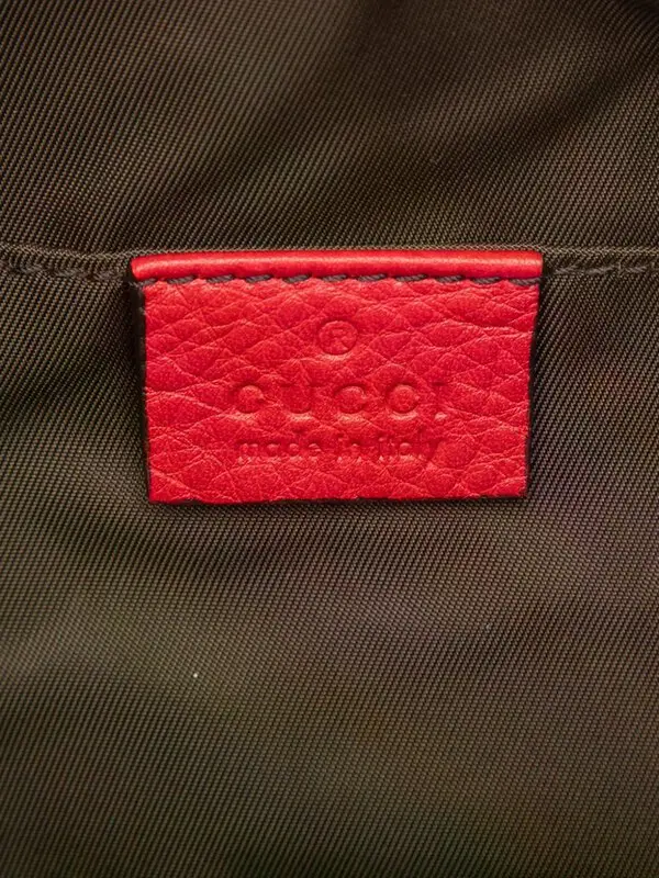 Gucci Leather Soho Cosmetic Pouch - Red