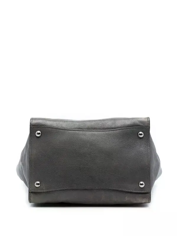 Prada Small Glace Calf Twin Pocket Satchel - Grey
