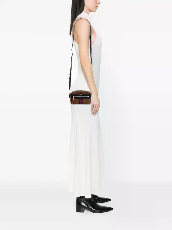 Gucci 2016-2026 Mini Suede Web Ophidia Crossbody Bag