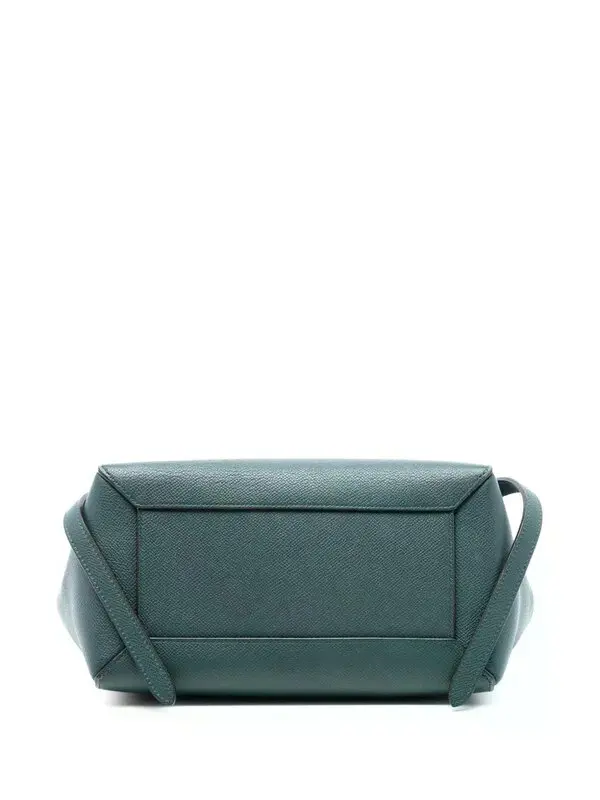 Celine 2017 Micro Grained Calfskin Belt Bag Satchel - Green