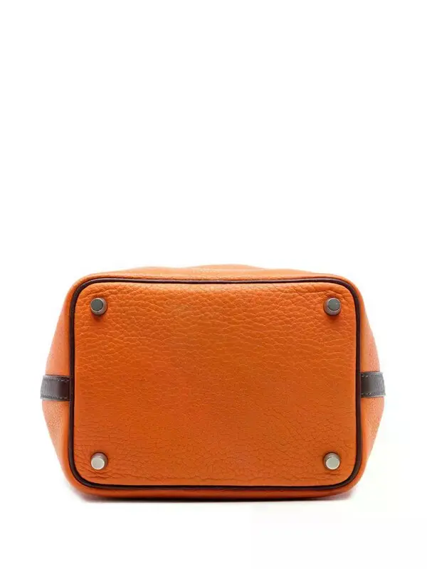 Hermès 2003 Bicolor Clemence Picotin 18 Handbag - Brown