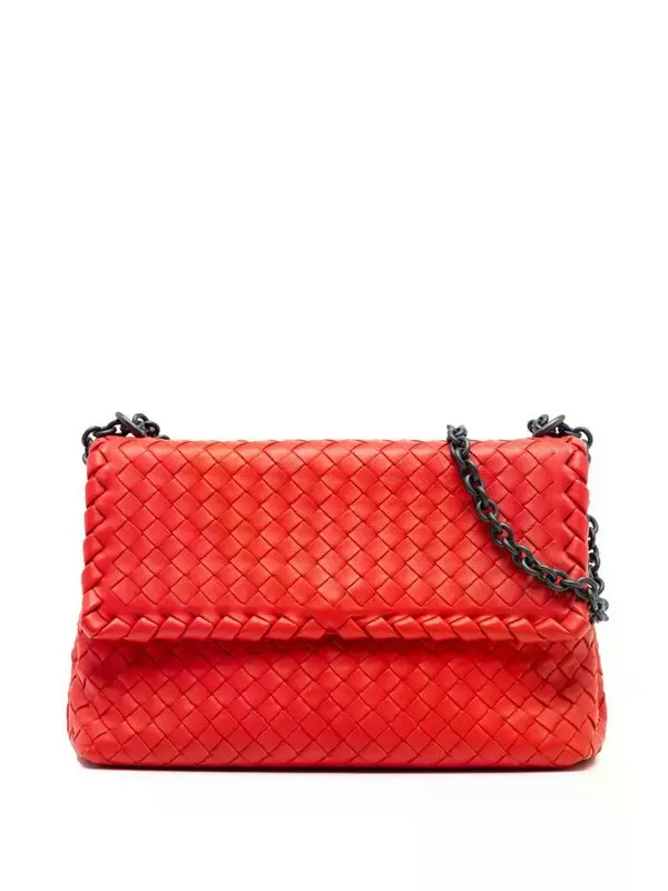 Bottega Veneta Small Nappa Intrecciato Olimpia Shoulder Bag