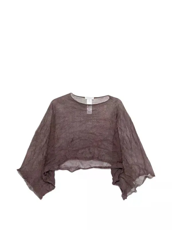 Antonelli Firenze Arnica Crinkled Crop Top