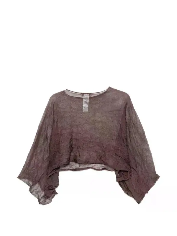 Antonelli Firenze Arnica Crinkled Crop Top