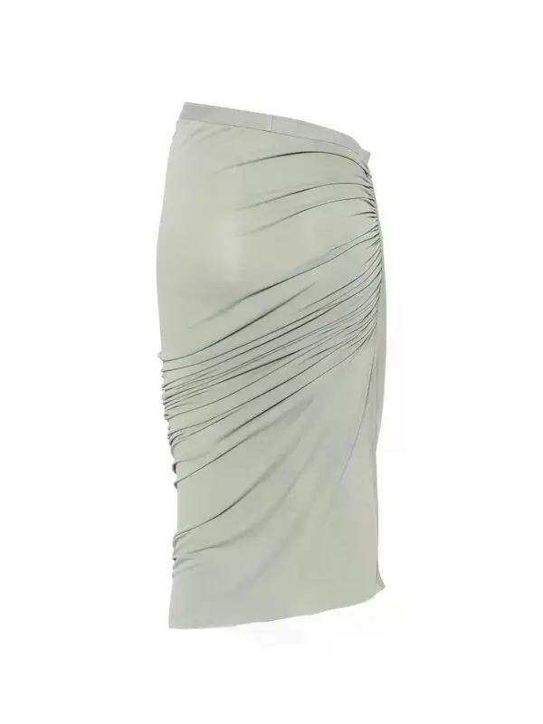 Rick Owens Edfu Gathered Midi Skirt