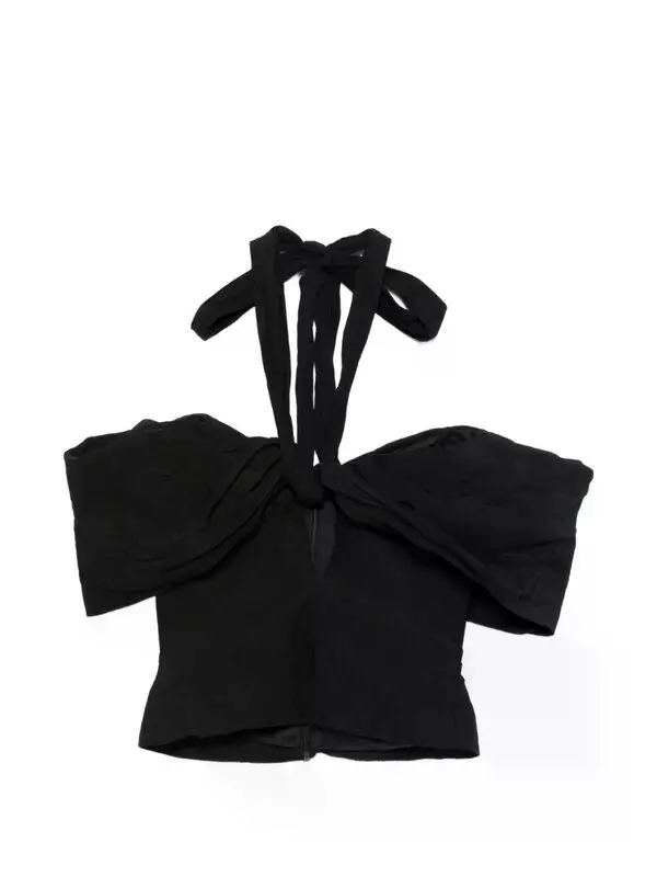 Magda Butrym Tie Detail Cold-shoulder Top