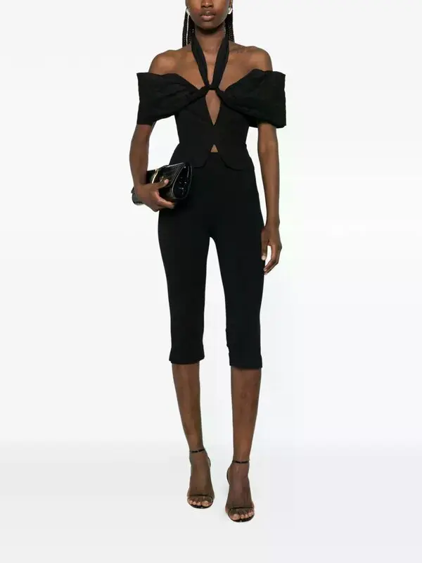 Magda Butrym Tie Detail Cold-shoulder Top