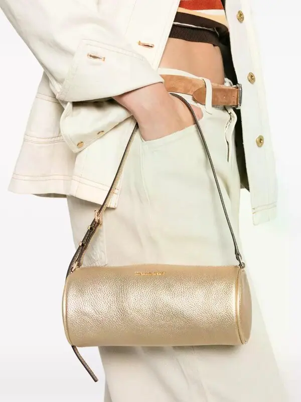 Michael Kors Izzy Cylinder Shoulder Bag - Gold