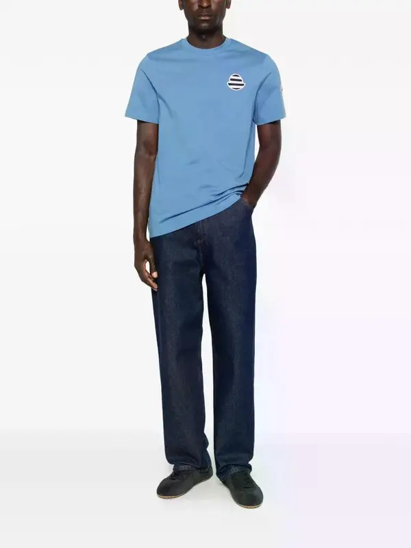 Moncler Striped-logo Cotton T-shirt