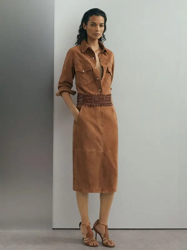 ATELIER Suede Western Shirt