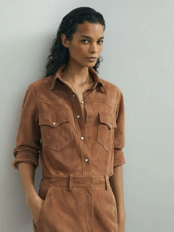 ATELIER Suede Western Shirt