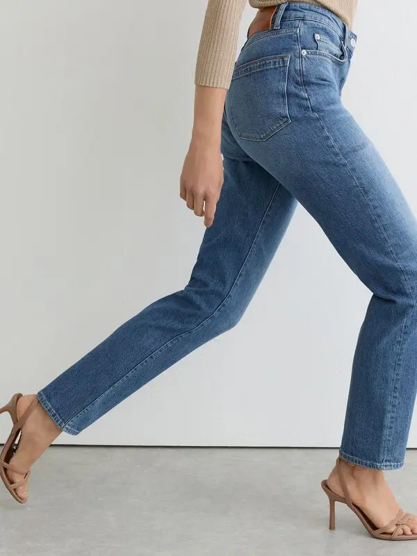 REISS Slim Straight-leg Jeans - Mid Blue