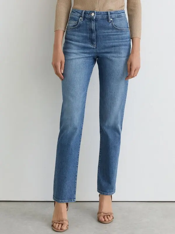 REISS Slim Straight-leg Jeans - Mid Blue