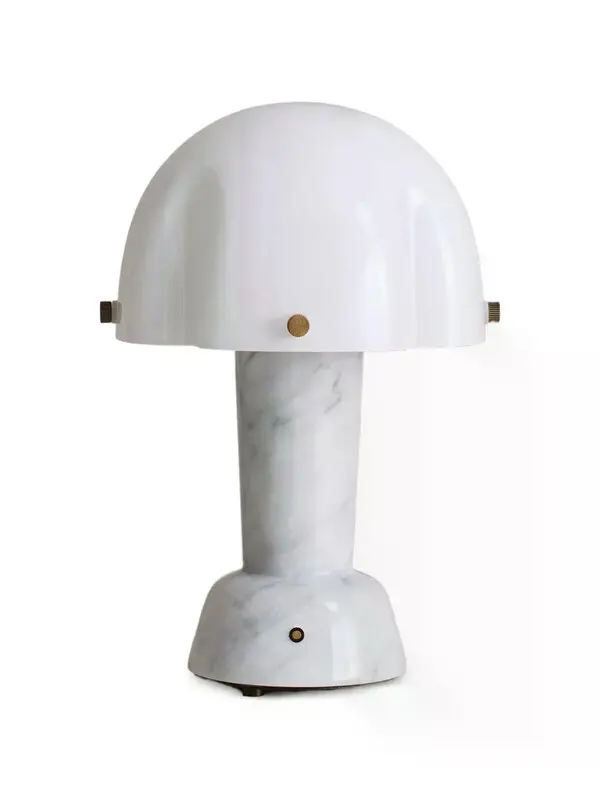 SOHO HOME Rio Marble Portable Lamp - White