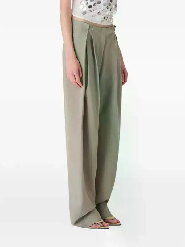 IRO PARIS Sonja Pleated Trousers - Green