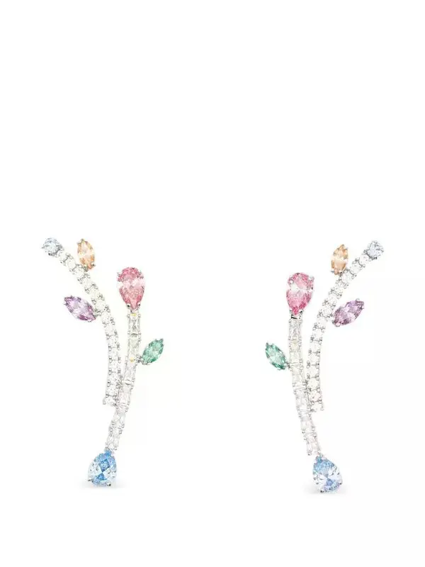 SWAROVSKI X Ariana Grande Drop Design Earrings - Silver