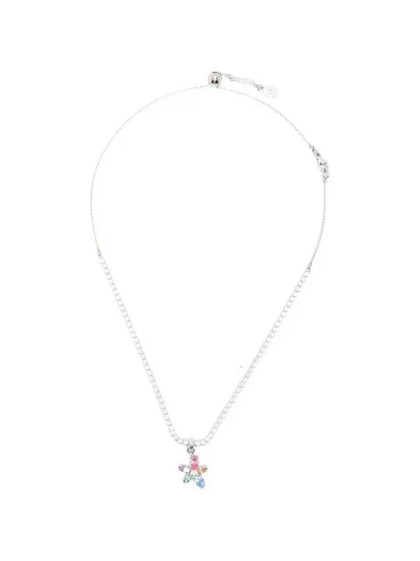 SWAROVSKI Flower Pendant Necklace - Silver