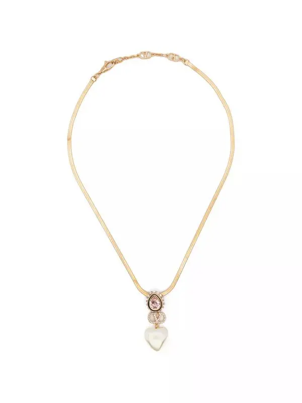 Valentino Garavani Heart Pendant Necklace - Gold
